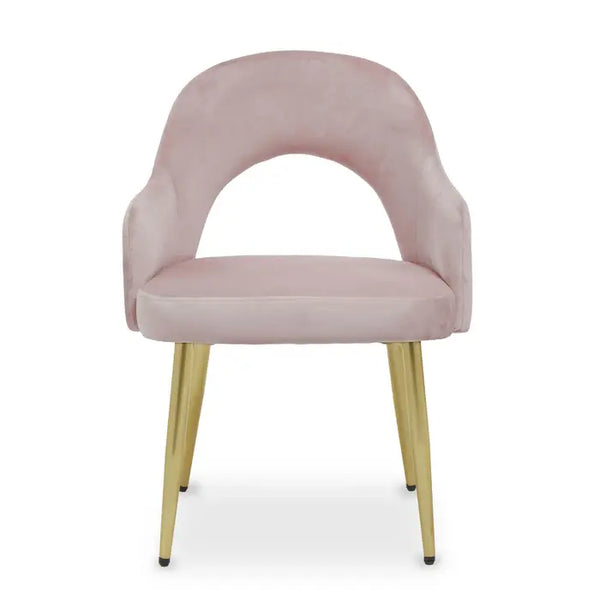 Dani Dusky Pink Velvet Dining Chair – Elsie Kelly Interiors Ltd